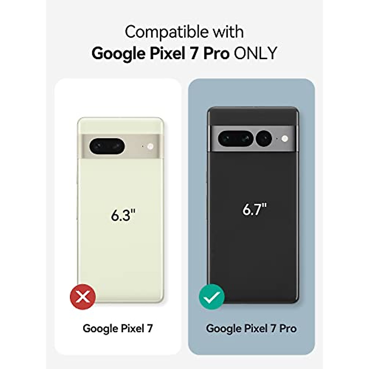 NEWDERY 10000mAh Battery Case for Google Pixel 7 Pro, Ultra Powerful Rechargeable Charger, Protective Extended Backup - Black