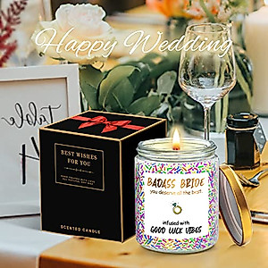 Gifts for The Bride Bridal Shower Gift for Bride to Be Christmas Soy Candle Gift for Best Friends, Sister Bachelorette Gifts for Bride Wedding Gifts Engagement Gifts for Couples Scented Candles