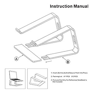 Laptop Stand, Ergonomic Aluminum Laptop Mount Computer Stand, Detachable Laptop Riser，Notebook Holder Stand Compatible with MacBook Pro/Air HP Lenovo Samsung Huawei ，All 10-17.3" Laptops(Rose Gold)