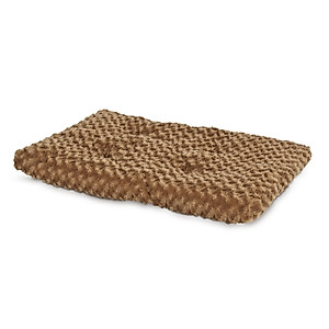 Petmate Plush Kennel Mat, Tobacco Brown, for 28" Crates
