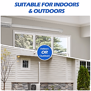 TAKTOPEAK 3" 7.5 Ft Mini Split Line Set Cover, Line Set Cover for Mini Split Air Conditioner and Central AC