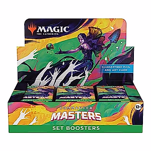 Magic The Gathering Commander Masters Set Booster Box - 24 Packs (360 Magic Cards)