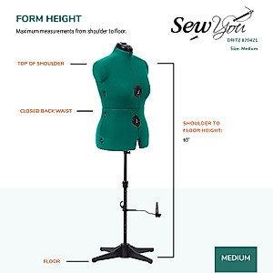 Dritz Sew You Adjustable Dress Form, Medium