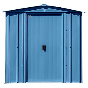 Arrow Classic Steel Storage Shed, 6x7, Blue Grey