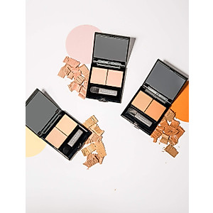 Wonders of the World Concealer Duo by VASANTI - Hide Dark Circles, Scars - Colour Correcting Full Coverage Concealer Duo - Includes a Colour Corrector & Concealer with Mirror/Mini Brush (Y2 - Yellow)