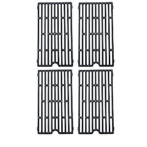 Direct Store Parts DC105 (4-Pack) Polished Porcelain Coated Cast Iron Cooking Grid Replacement for Vermont Castings, Chargriller, Jenn Air Gas Grill (4)