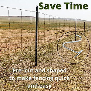 T Post Fence Clips 1000 | Wire Fence Clips | Fencing Clips for securing Non Electric Fencing to T-Posts with Pre Cut Galvanized Metal for Easy Attachment (1000 Clips Bulk T Post Clips)