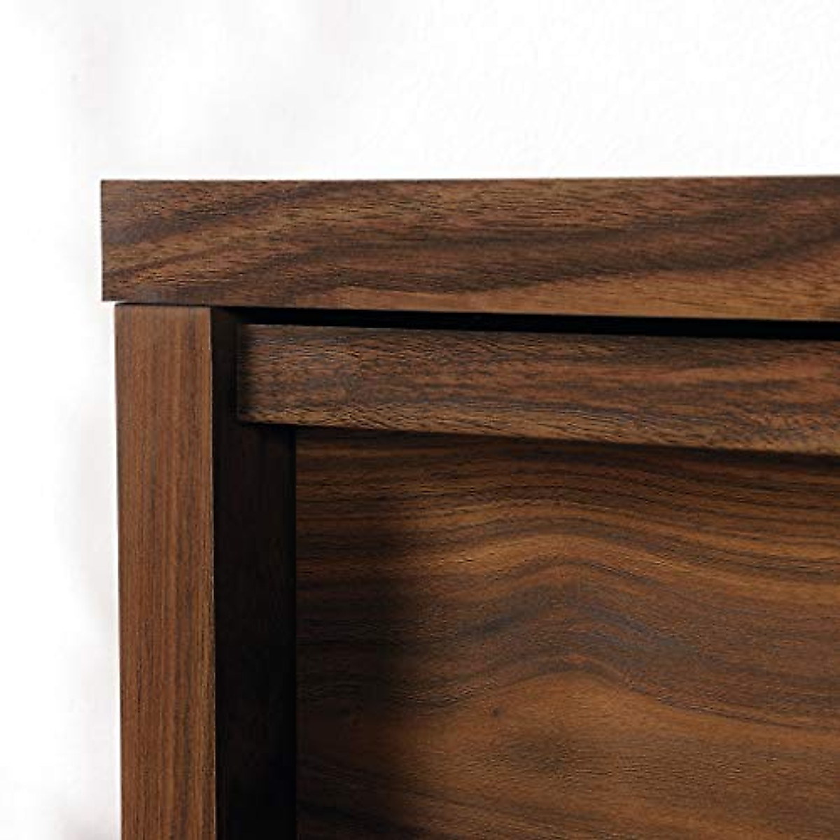 Sauder Harvey Park Dresser, L: 60.71" x W: 17.48" x H: 31.06", Grand Walnut Finish
