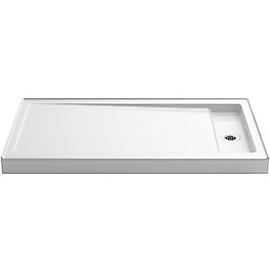 KOHLER K-9178-0 9178-0 RECEPTOR W/RH CTR DRN, 60X34, 4.50 x 34.00 x 60.00 inches, White