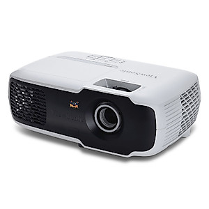 ViewSonic PA502S 3500 Lumens High Brightness SVGA Projector for Home and Office with HDMI and Optical Zoom,Black/white
