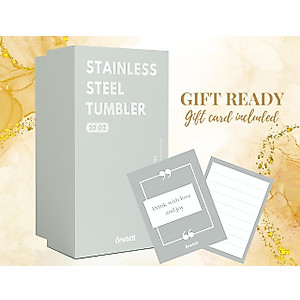 Onebttl Boss Gifts for Women, Thanks for Being An Awesome Boss, Appreciation Thank You Gifts for Boss Lady, Managers, Supervisors, Team Leaders, Wine Tumbler 20Oz, Glitter Gold & Silver