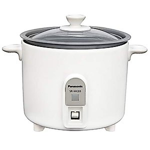 Panasonic Mini Cooker (1.5Go / 225g) SR-MC03-W (WHITE)【Japan Domestic Genuine Products】 【Ships from Japan】