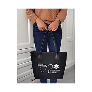 YCXY Nurse Tote Bag Nurse Gifts Cute Funny Printed RN Nursing Work Bag