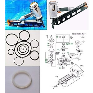 HAKATOP O-Ring Rebuild Kit for Paslode Framing Nailer F350-S With 402011 Cylinder Seal
