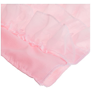 Baby Doll Bedding Layered Window Valance, Pink