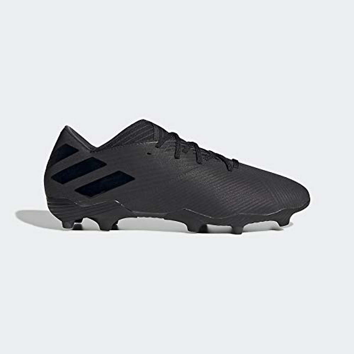 adidas Men's Nemeziz 19.2 Firm Ground Boots Soccer Shoe, Black/Black/Utility Black, 7 M US