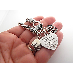 Inspirational Graduation Behind you all your Memories Bracelet for Women 2024 Personalized gift for her High School College Graduation Gifts Senior Graduate Charm Bracelet (2024)
