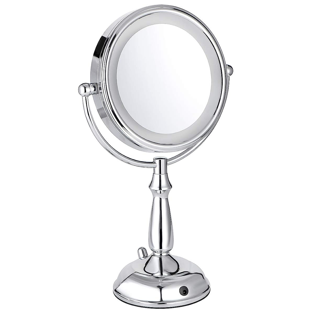 Professional 8" Lighted Makeup Mirror, 10X Magnifying Vanity Mirror with 26 Medical LED Lights,Double Sided Dimmable Cosmetic Mirror,Brightness Adjustable Desk Lamp Alternative,Gift for Mother's Day