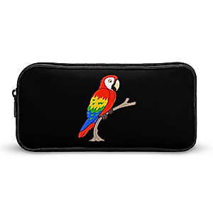 Cartoon Parrot Pencil Case Makeup Bag Big Capacity Pouch Organizer for Office College