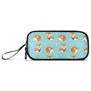 J JOYSAY Fox Pencil Case Large Big Capacity Pencil Bag for Girls Boys Storage Marker Box Stationery Pencil Box for Adults School Teen