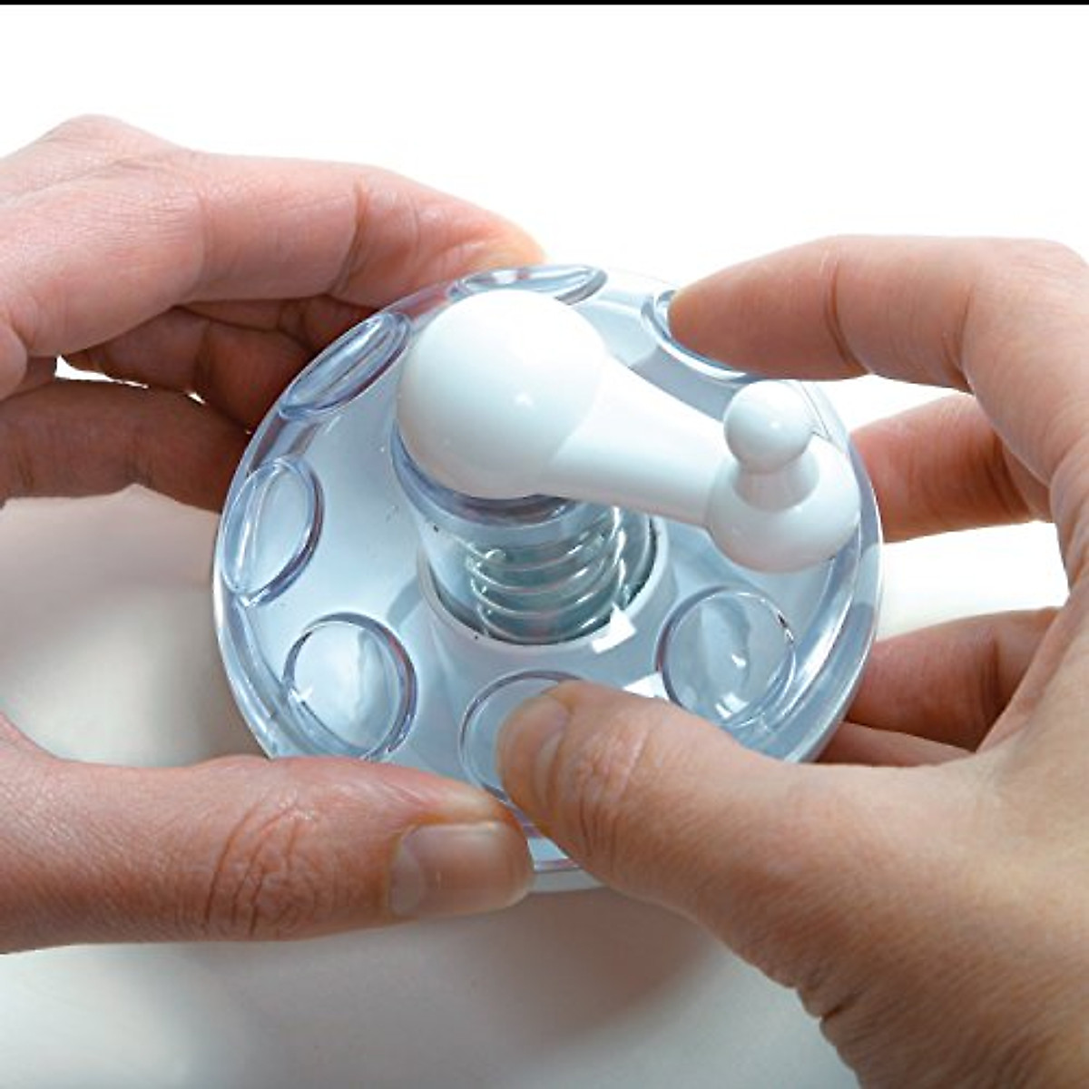 Norpro Nut and Hard Spice Grinder for Nutmeg Ginger Rock Salt and Peppercorn White 3.5" x 3" x 3"