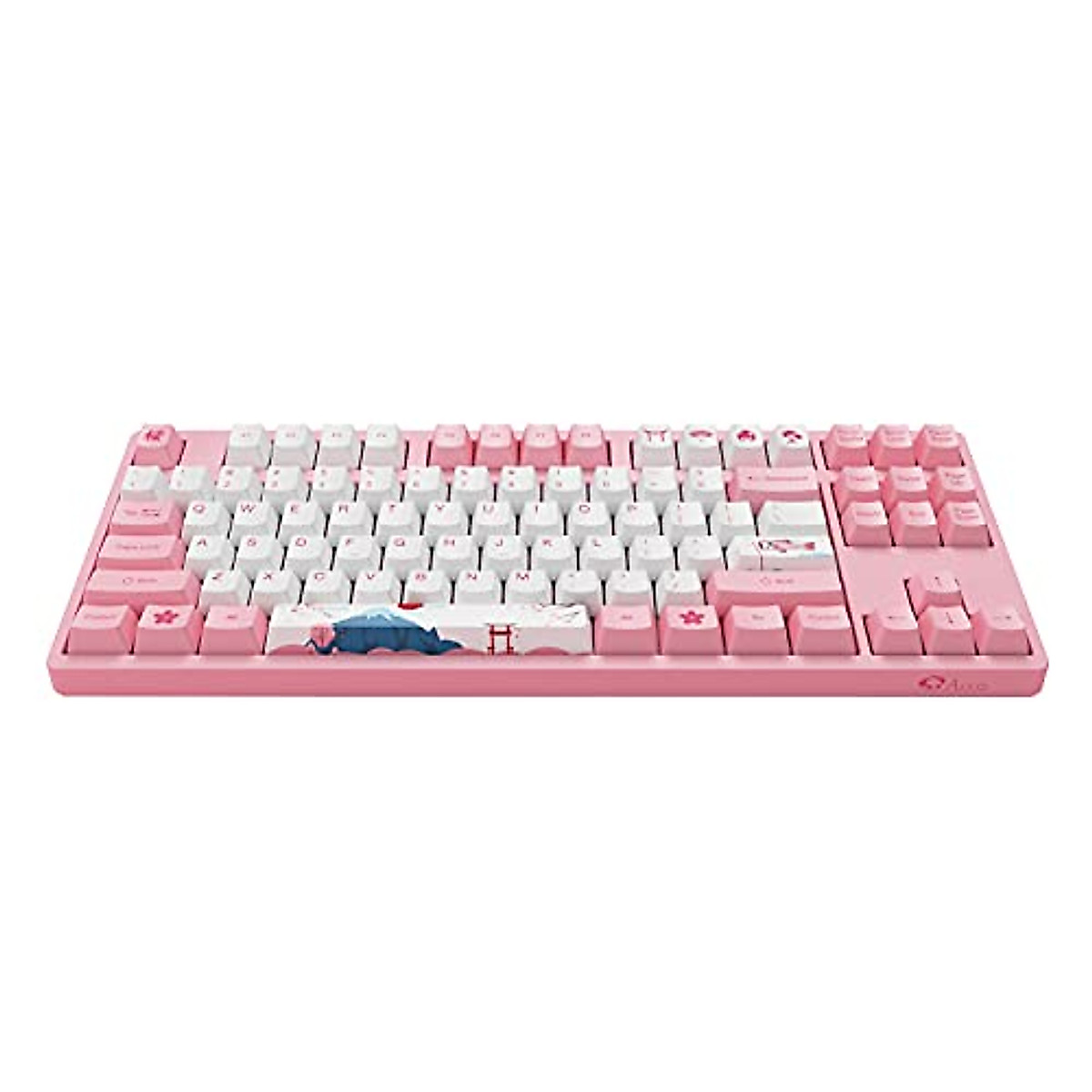 Akko TKL Wired Gaming Mechanical Keyboard, Programmable with OEM Profiled PBT Dye-Sub Keycaps and N-Key Rollover, 3087 Tokyo 87-Key Pink Keyboard for PC/Laptop/Mac (Akko 2nd Gen Orange Tactile Switch)