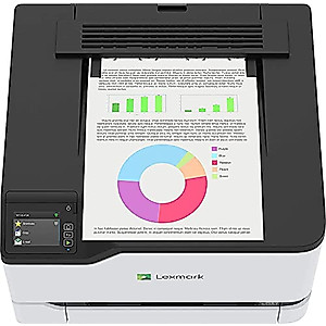 Lexmark C3426dw Color Laser Printer with Interactive Touch Screen, Full-Spectrum Security and Print Speed up to 26 ppm (40N9310),White,Small