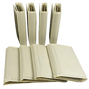 NewFerU Clothes Folder Flipfold Laundry T Shirt Folding Board Flip Fold Closet Storage Drawer Organizer Foldable Travel Space Saver Beige for Jean Sweater Blouse of Adult Kid Pack of 8 (Men)