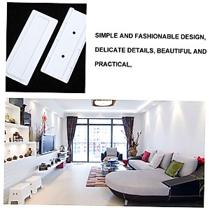 HOMSFOU 6 Pairs Multi-Function Hanger White Holder Mount for Self Home Punch-Free Tissue Wall-Mounted Remote Control Power Management Cable Mounted Organizer Socket System Fixator Strip