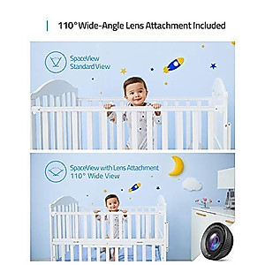 Add-on Baby Camera Unit, Baby Monitor Camera, eufy Security Video Baby Monitor, 720p HD Resolution, Ideal for New Moms, Easy to Pair, Night Vision, Long-Lasting Battery (Renewed)