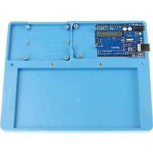 Makeronics Microcontroller Board and RAB 7-in-1 Breadboard Holder with USB Cable Compatible with UNO R3 Board ATmega328P and Arduino IDE