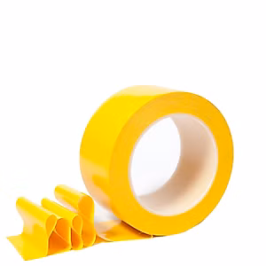 CARNAVAL 2 Inch Floor Tape for Marking Factories, Warehouses, Workshops, Public Areas with Aggressive Adhesive & Flexible Backing, Yellow 2" Width 36 Yards Length