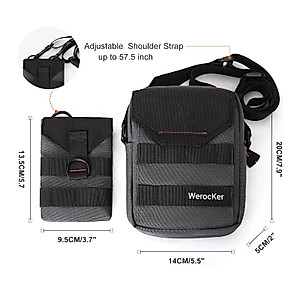 Small Crossbody Bag for Men,Mini Shoulder Bag Mini Messenger Bag for Cell Phone,Neck Pouch Bag Passport Wallet