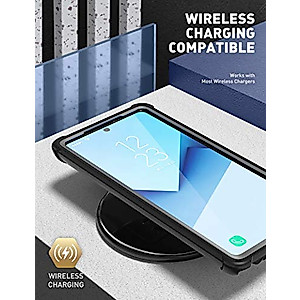 Clayco Forza Series Case for Samsung Galaxy Note 20 Ultra, Built-in Screen Protector Compatible with Fingerprint ID, Full-Body Rugged Cover, 6.9 inch, 2020 Release (Black)