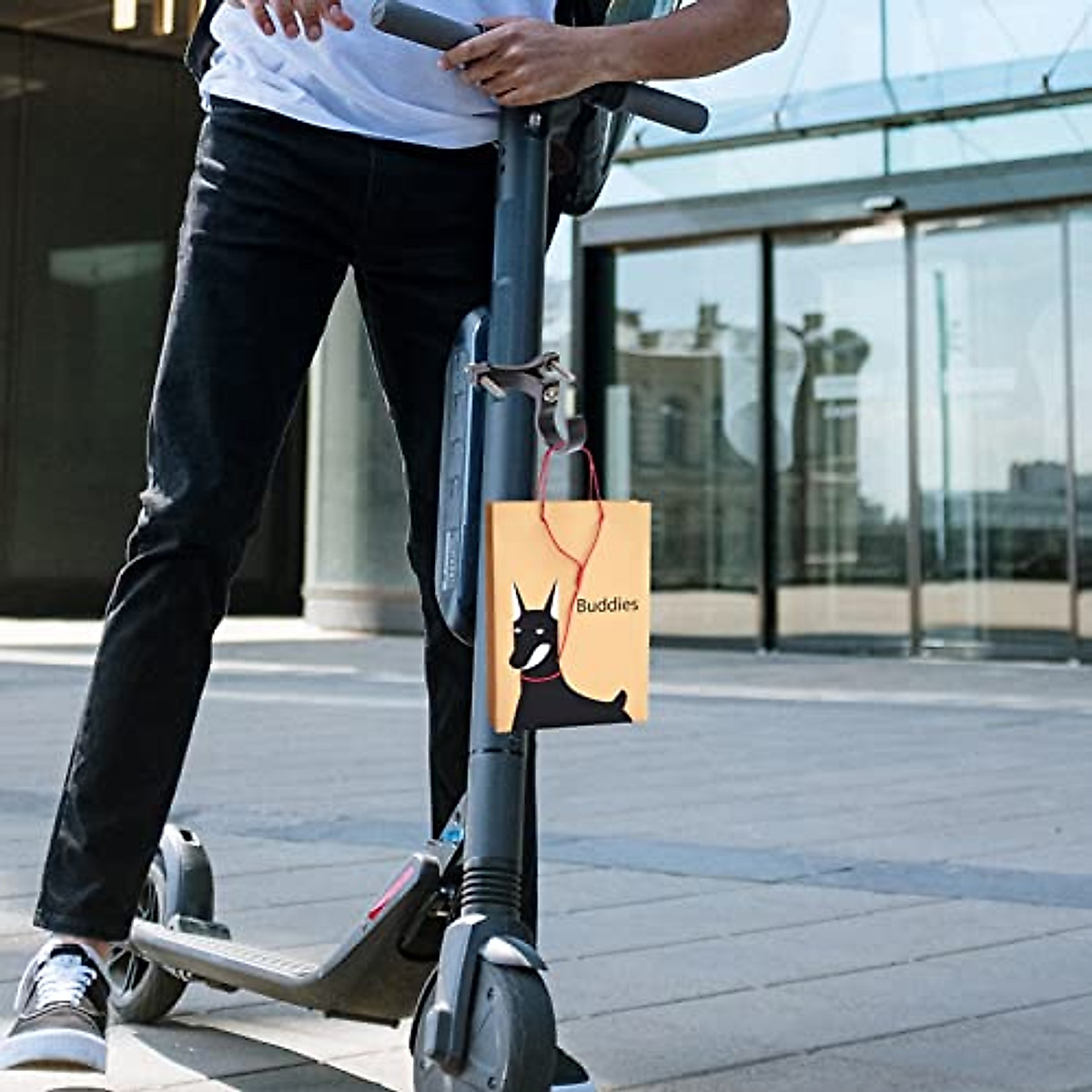 BESPORTBLE Modification Pole Rotatable Aluminium Holder Electric Punch Hanger Black Free Punch-Free Hook: Fitting Motorcycle Rack Bike Handlebar General Hanging Alloy Scooter Helmet Hook