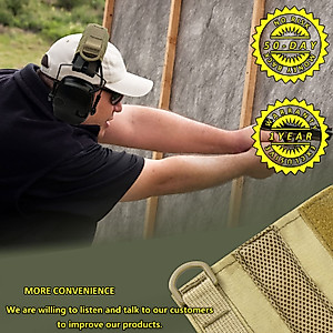 PROHEAR GEP02 Gel Ear Pads and HC01 Tactical Headset Cover for Howard Leight by Honeywell Impact Sport Sync Leightning Earmuffs