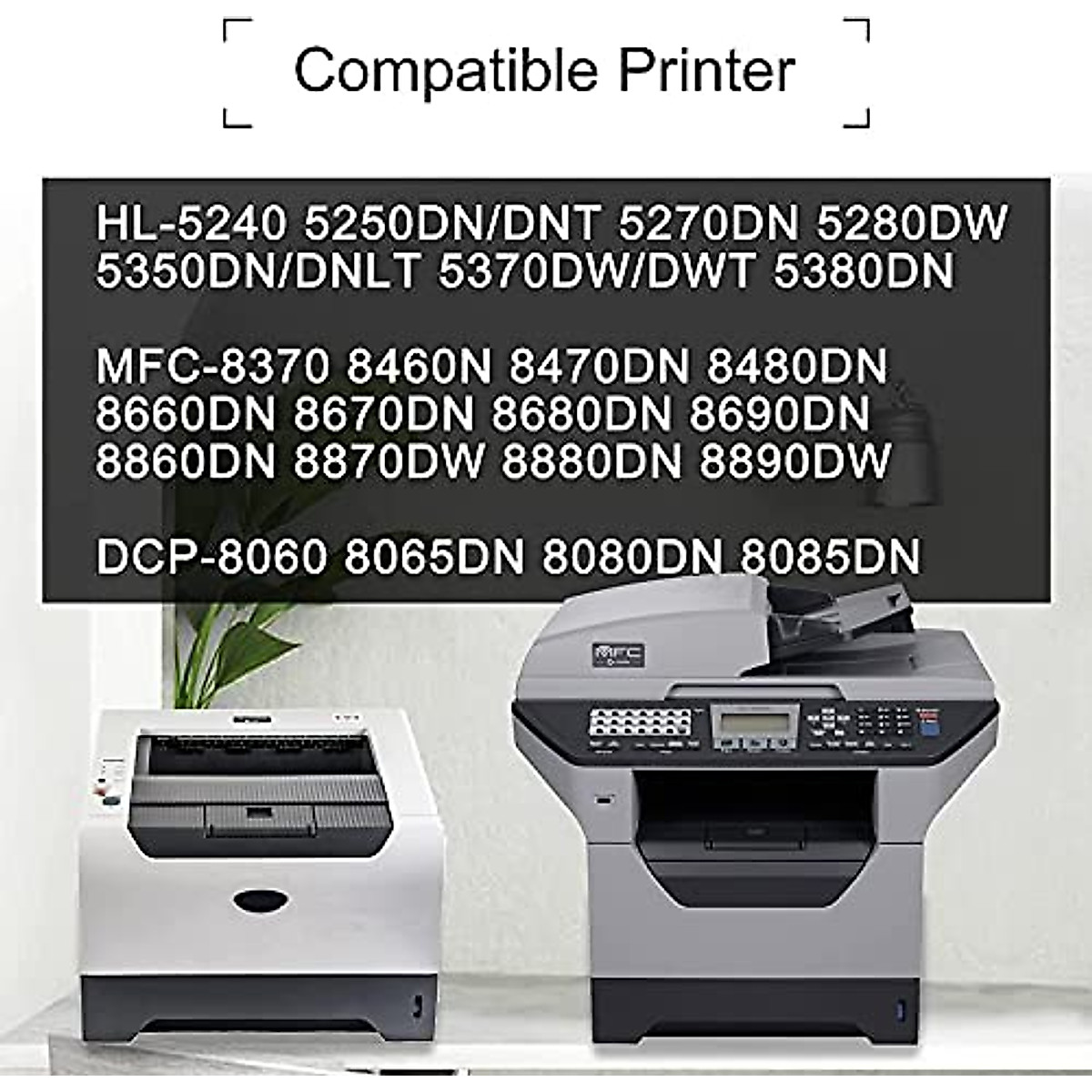 Neoa (1-PK,Black) TN580 TN-580 Compatible High Yield Toner Cartridge Replacement for Brother HL-5240 5250DN/DNT 5270DN 5280DW 5350DN/DNLT 5370DW/DWT 5380DN MFC-8370 8460N Printer, Sold by NEODAYNET.