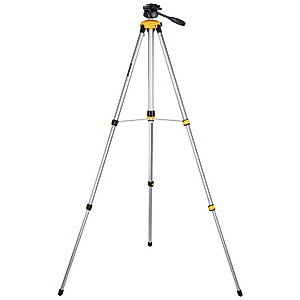 DEWALT Laser Level Tripod, ¼ x 20 Thread Mount, Collapsible Legs, Non-Skid Feet, Carrying Pouch Included (DW0881T)