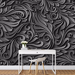 NWT Wall Murals for Bedroom Beautiful 3D View Pattern Flowers Removable Wallpaper Peel and Stick Wall Stickers - 66x96 inches