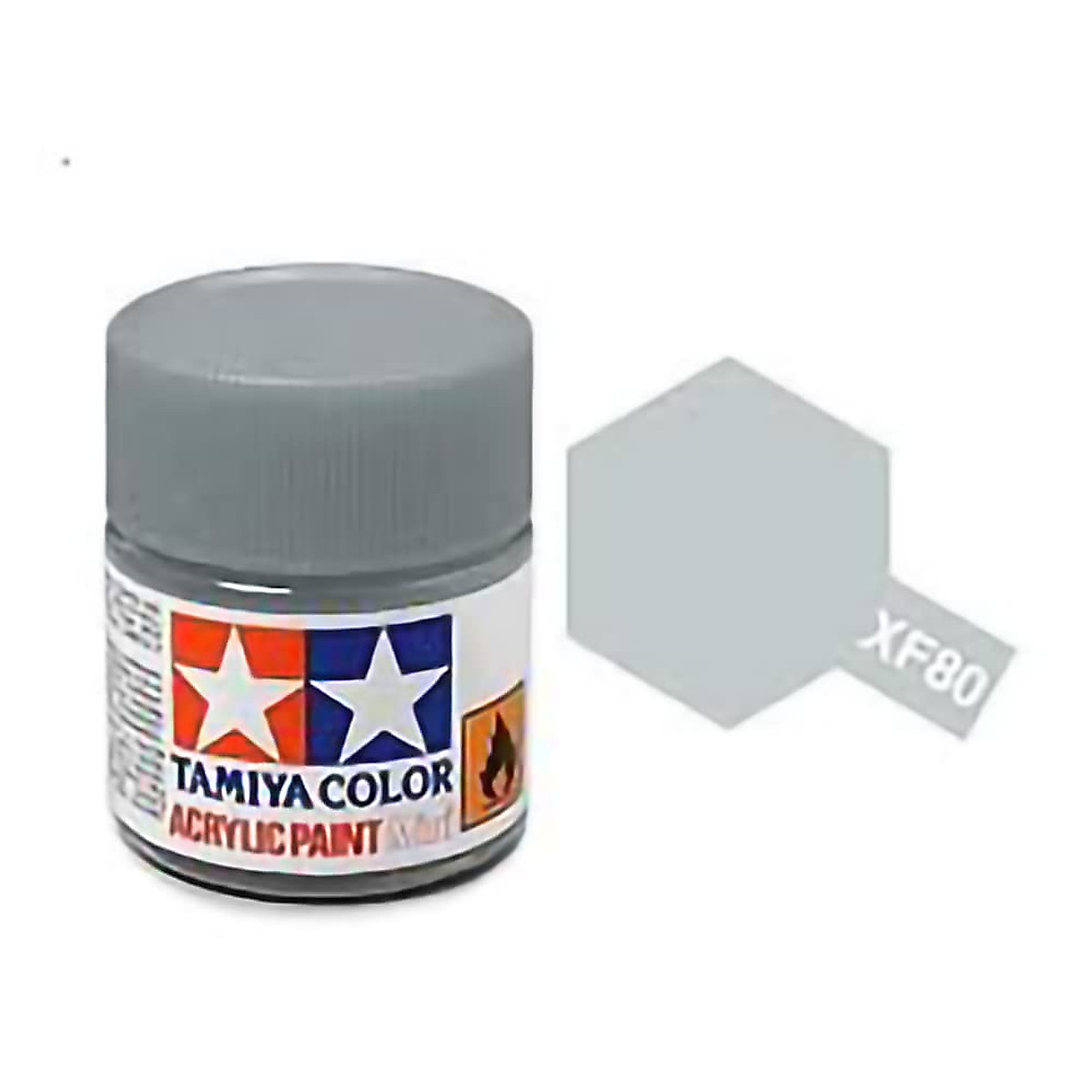 Tamiya Flat Acrylic Paint Mini 10ml Royal Light Grey XF80