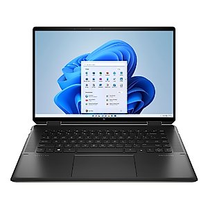 HP 2023 Spectre 16” 3K+ IPS Touch 2-in-1 Laptop 14-Core Intel i7-13700H Iris Xe Graphics 16GB DDR4 1TB NVMe SSD 2xThunderbolt4 WiFi 6E HDMI Backlit KB Fingerprint Windows 11 Pro w/Pen and RE USB