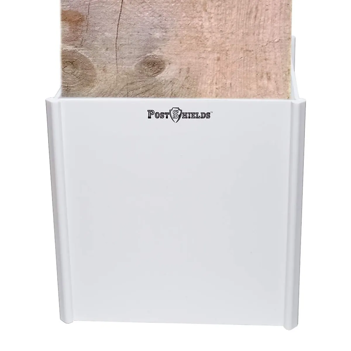 Post Shields Post Protector 6x6 (5.5"x5.5") - 6" H - Protects Your Mailbox, Deck & Fence Posts from Damage by Lawn Maintenance Equipment - Fits Wood & Metal Posts - No Tools, Screws or Nails Needed