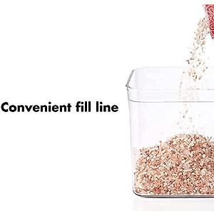 OXO Good Grips POP Container 4.4-Quart Square Airtight Food Storage for for Flour and More (Set of 4)