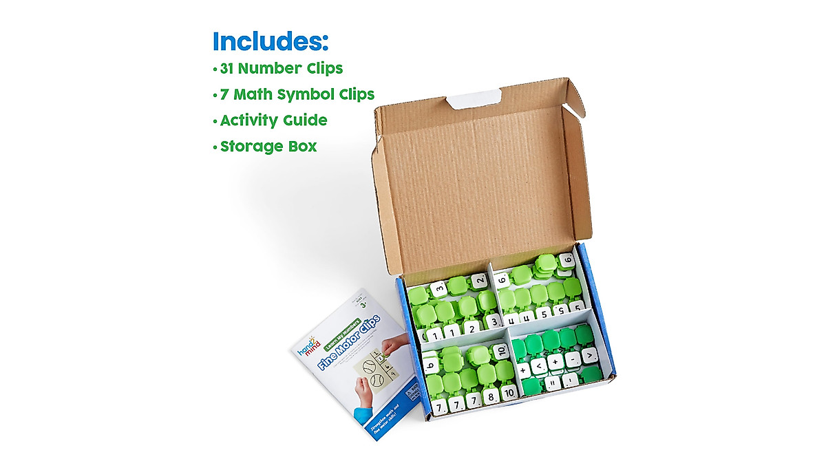 Learn My Numbers Fine Motor Clips for Kids