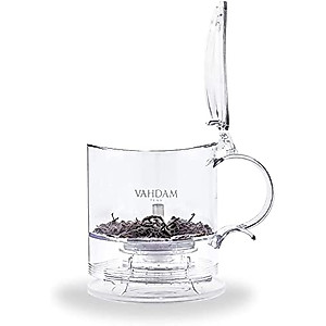 VAHDAM, Imperial Tea Maker - 16oz, Bottom Dispensing Tea Pot | Drain-Tap Technology, All-In-One Tea Kit | Best Tea Pot With Infusers For Loose Tea | Tea Steeper | Gift For Tea Lovers