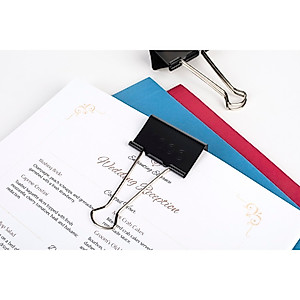 ACCO Binder Clips, Large, 1 Box, 12 Clips/Box (72100)