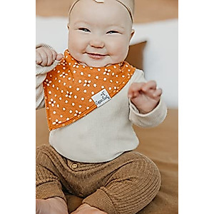 Copper Pearl Baby Bandana Drool Bibs for Drooling and Teething 4 Pack Gift Set Rue, Soft Set of Cloth Bandana Bibs for Any Baby Girl or Boy, Cute Registry Ideas for Baby Shower Gifts