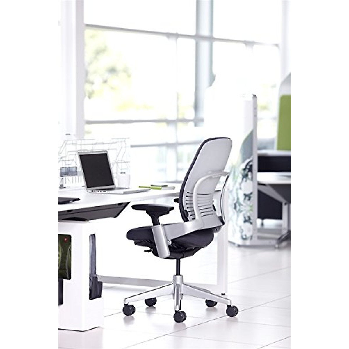 Steelcase Leap Fabric Chair, Black, -