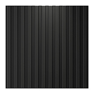 Art3d Slat Wall Panel, 3D Fluted Textured Panel 12-Tile 19.7 x 19.7in. - Black