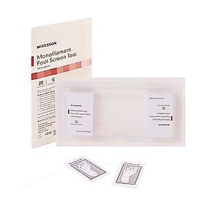 McKesson Monofilament Foot Screen Test, Neuropathy Screening Test Diabetic, 10 g, 20 Count